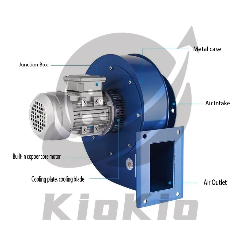 Boiler centrifugal fan stainless steel exhaust fan power 370W voltage ...