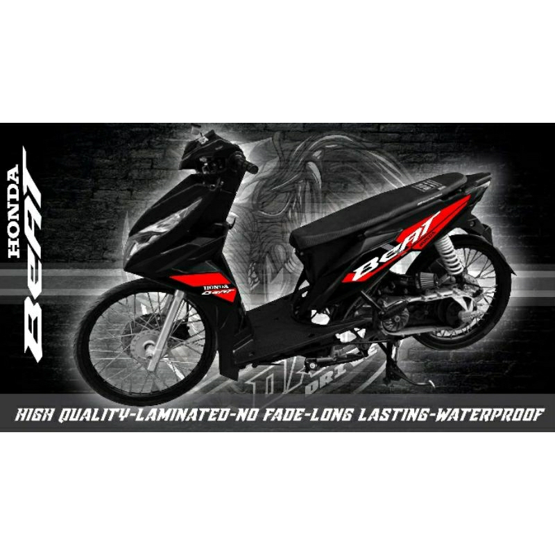 Honda Beat Fi V2 (Stock Size Decals) | Shopee Philippines