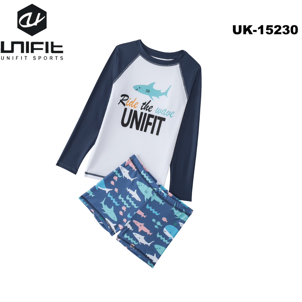 UNIFIT Kids Rush Guard Terno Swimming Attire Boys UK-15230 | Shopee ...