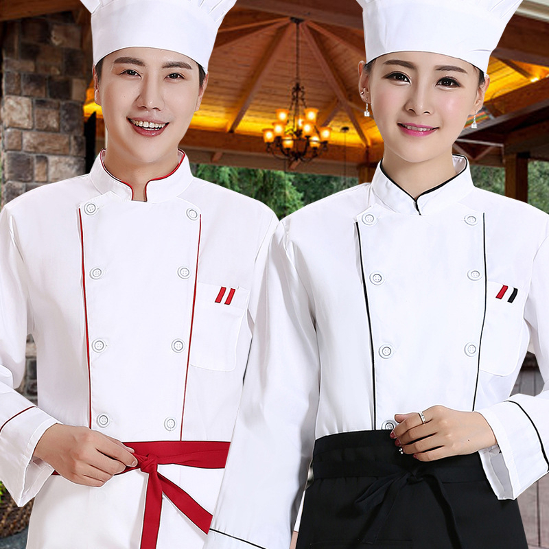 Chef Uniform Long Sleeve for Men Chef Uniform for Women Short Sleeve ...