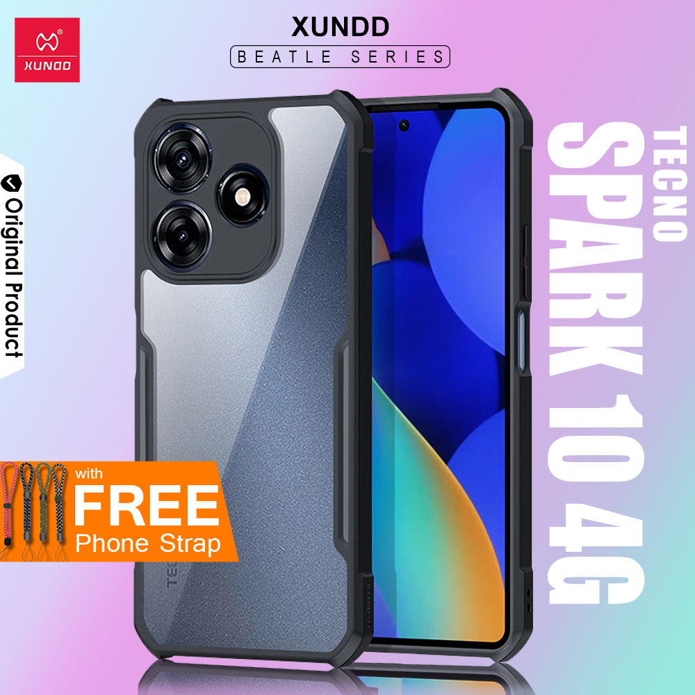 Xundd [Original] Beatle Clear Hybrid Shock Proof Armor Case for Tecno Spark 10 4G | Shopee ...