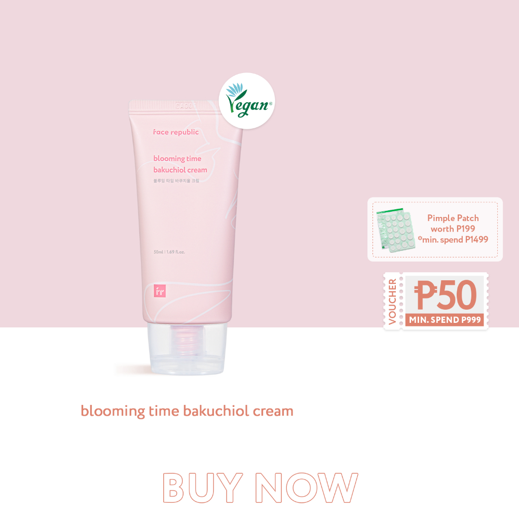 Face Republic Blooming Time Bakuchiol Cream 50mL [Aging, Wrinkles, Dull ...