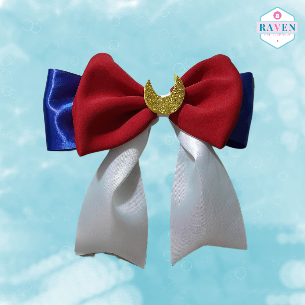 SAILOR MOON Fashion Trendy Outfit Hair Ribbon Bow for Kids | Shopee ...