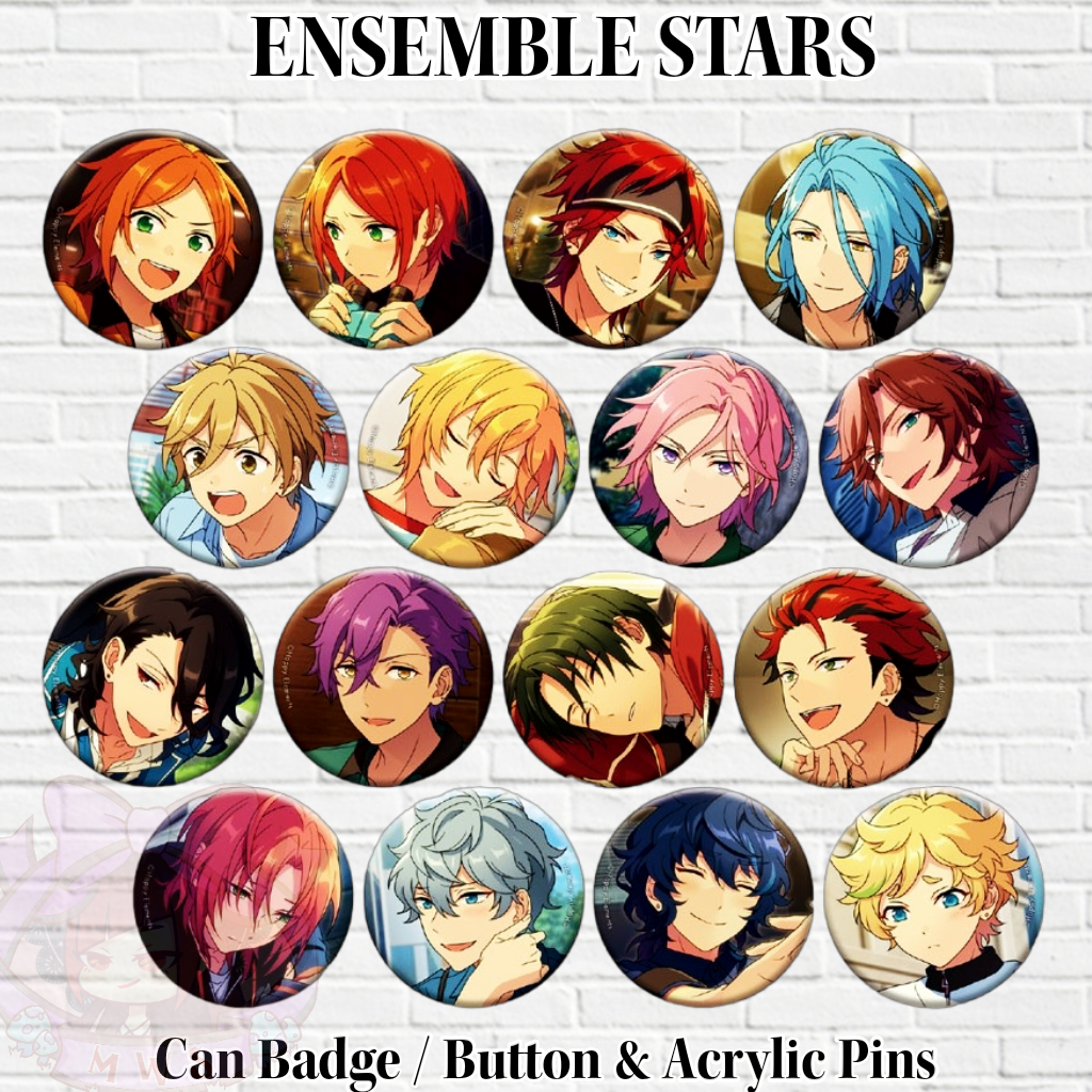 Ensemble Stars Official Can Badge / Acrylic & Button Pin Anime Merch ...