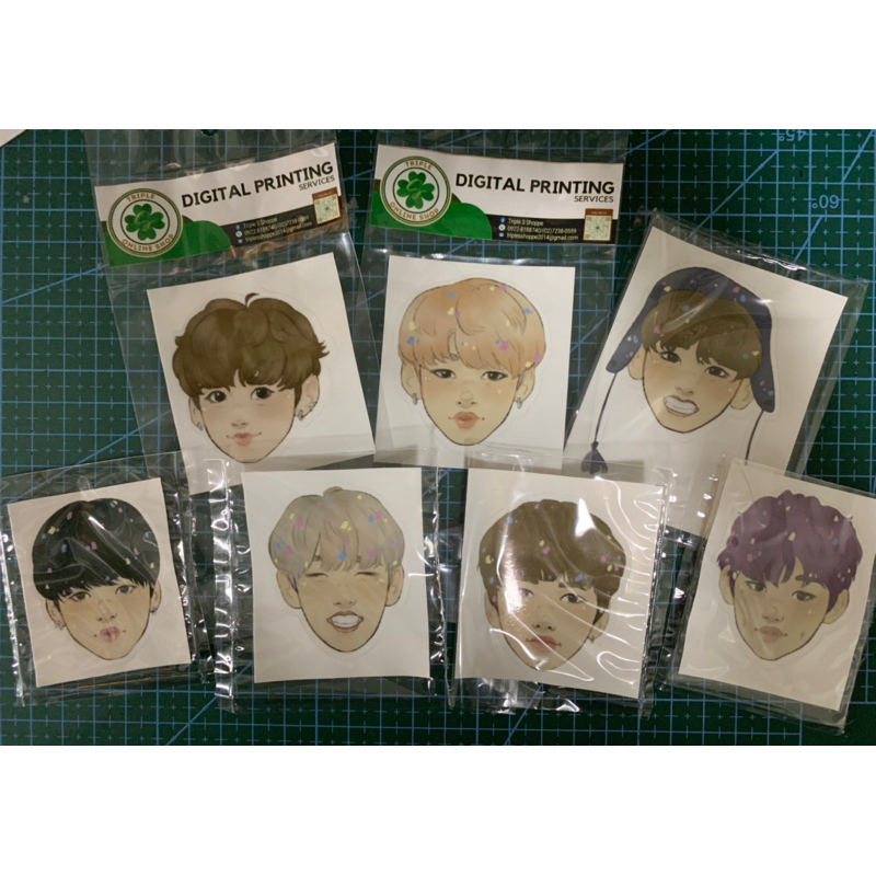 BTS VINYL STICKERS GLOSSY LAMINATE | Shopee Philippines