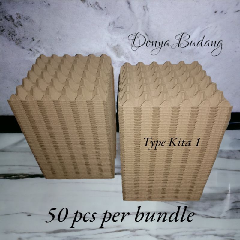 TYPE KITA 1 TRADITIONAL KARTON PAPER EGG TRAY 50pcs per bundle | Shopee ...