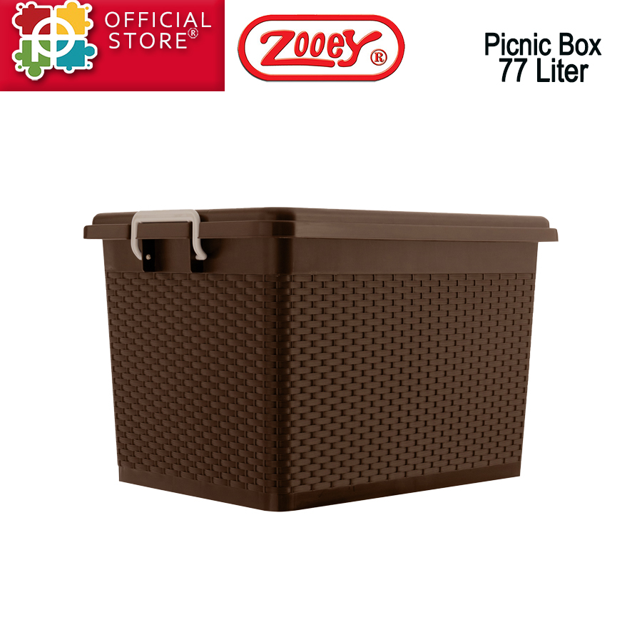 Zooey Rattan Picnic Box Storage Box 77L Stock No. 850-L | Shopee ...