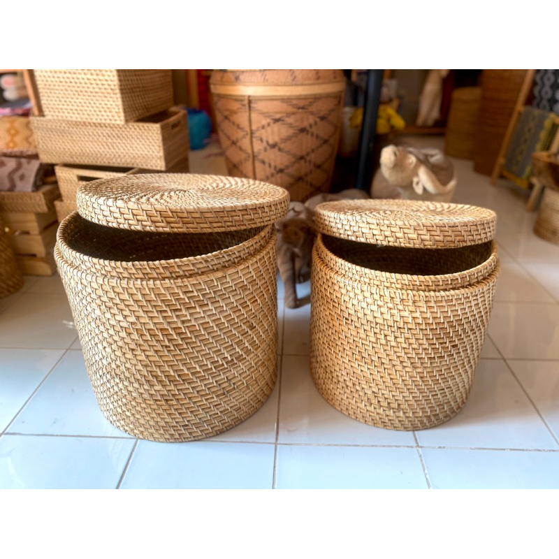 Native handwoven rattan | Labtang handwoven hamper | laundry box ...