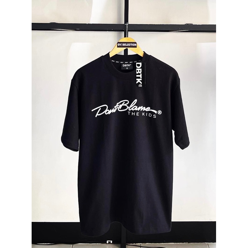 (On-hand) DBTK “Cursive Tee” Oversized fit w/Free Sticker | Shopee ...