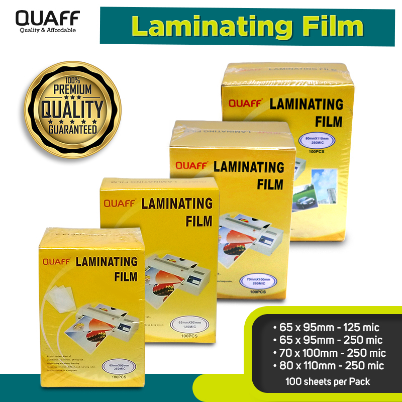 ID Size QUAFF Laminating Film 65x95mm | 70x100mm | 80x110mm 125micron ...