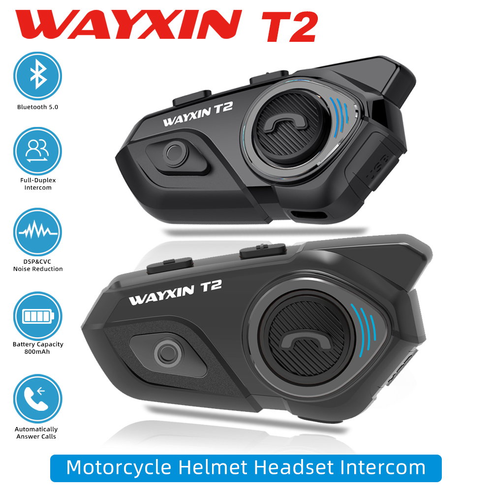 Motorcycle Intercom Bluetooth Headset Noise Reduction Communication ...