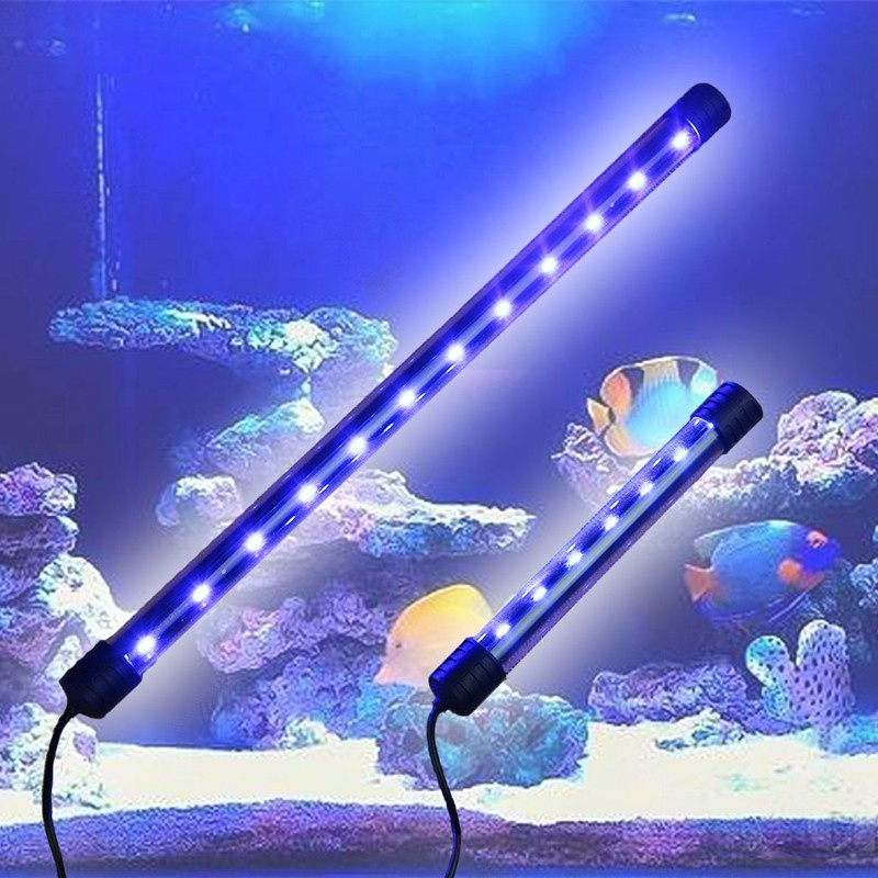 Aquarium LED Submersible Light Fish Tank LED Light Submersible Waterproof aquarium light Blue ...