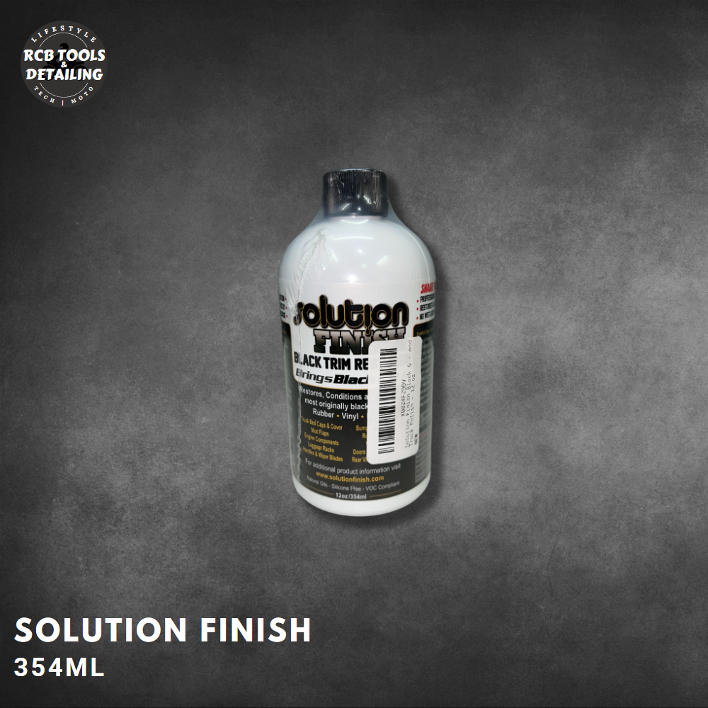 Solution Finish Plastic Trim Restorer 354ML | Shopee Philippines