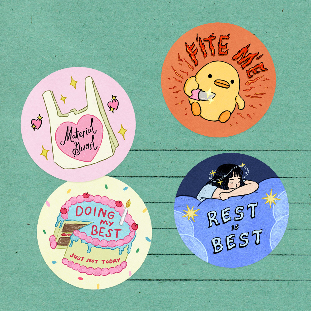 Mood Solo Sticker Waterproof Vinyl Glossy Laminated | Louise Ramos ...