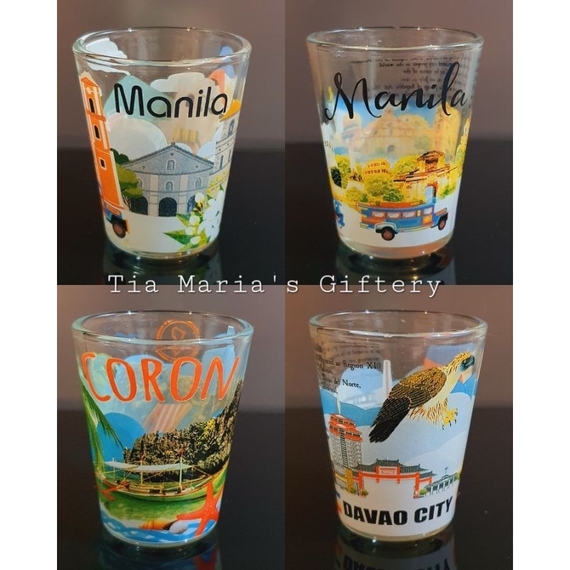 Shot Glass: Philippines, Manila, Coron, Davao | Shopee Philippines
