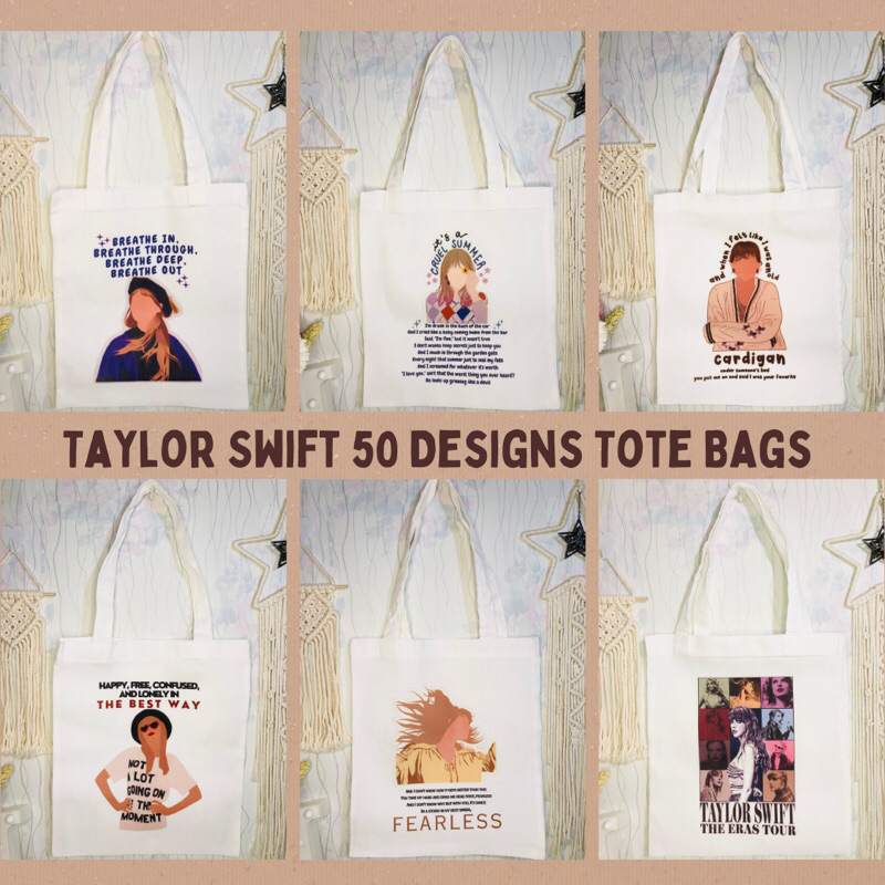 Taylor Swift Tote Bag 50 Designs ON HAND (Ready to Ship) | Shopee ...