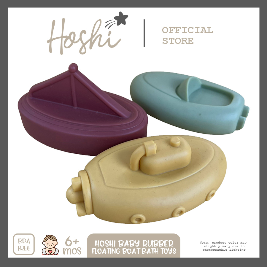 Hoshi Baby Floating Rubber Boat Bath Toy Set, Shower or Bath Tub Toy ...