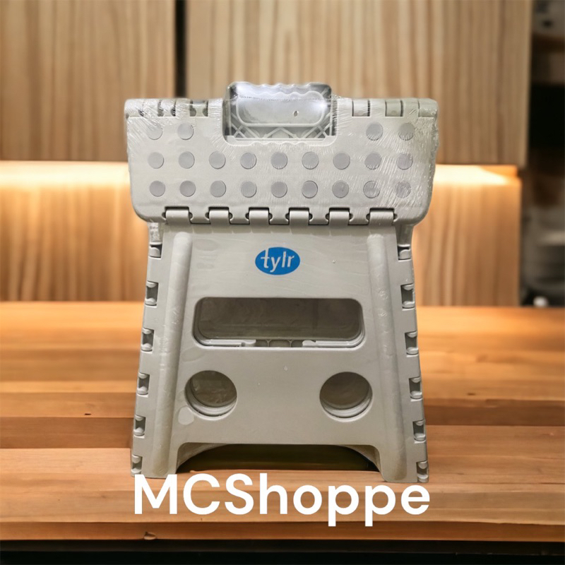 Tylr Folding Stool Black & Grey | Shopee Philippines