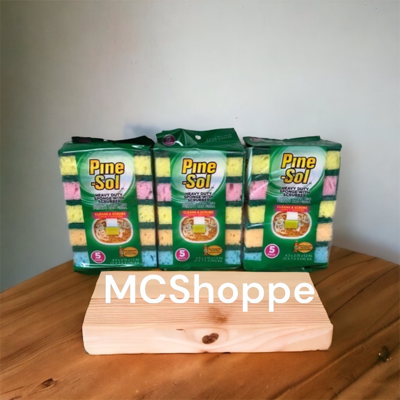 Pine-Sol Heavy Duty Sponge with Scrubber(Sold per pack) | Shopee ...