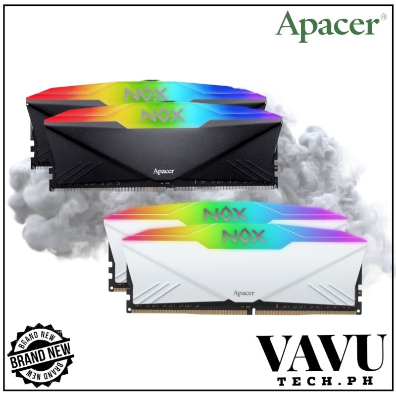 Apacer NOX RGB 8GBx2 16GB Kit of 2 RAM 3200mhz CL16 DDR4 Gaming Memory ...