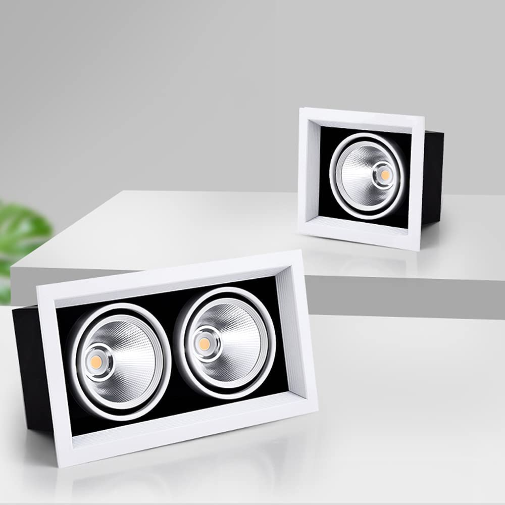Wahome LED Bean Gall Light Square COB Single Double Head Recessed ...