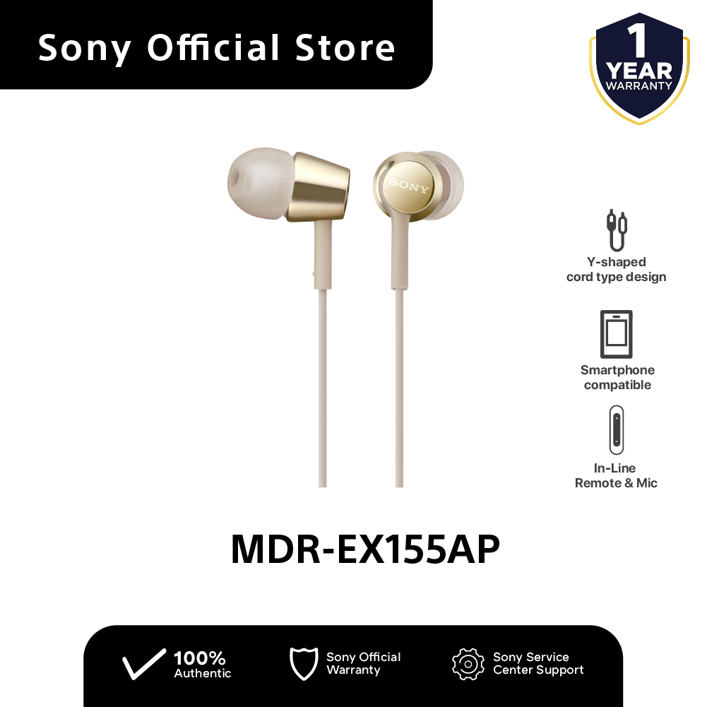 Sony MDR-EX155AP/ MDREX155AP In-Ear Headphones | Shopee Philippines
