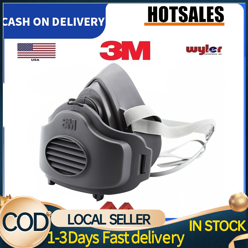 3M 3200 Single Cartridge Half Facepiece Respirator Industrial Gas Mask ...