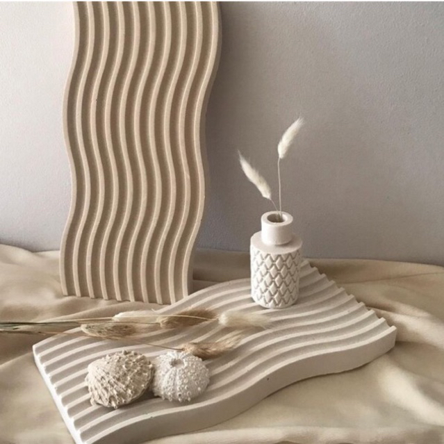 Large Decorative Wave Tray / Coaster for home decor | Shopee Philippines