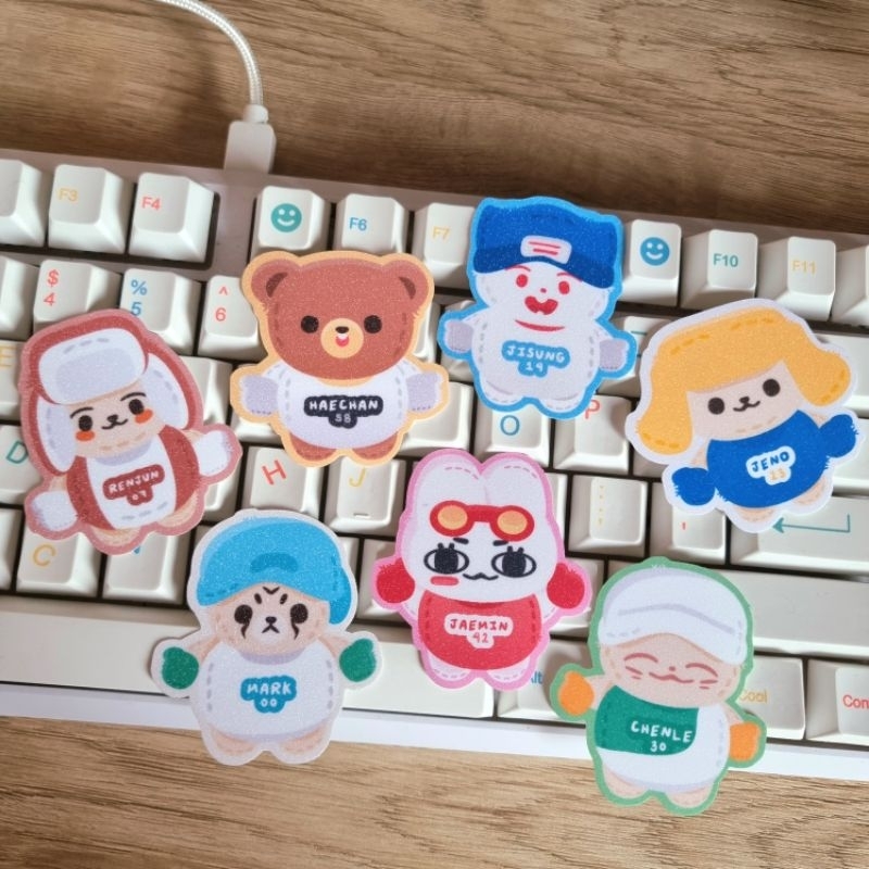 NCT Dream Plushie Fanart Waterproof Glitter-Laminated Stickers | Shopee ...