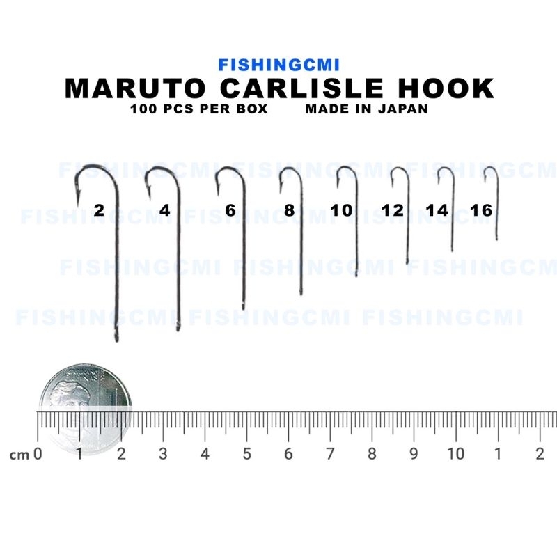 MARUTO CARLISLE HOOKS 10PCS japan 3300 box fishingcmi quality fishing ...