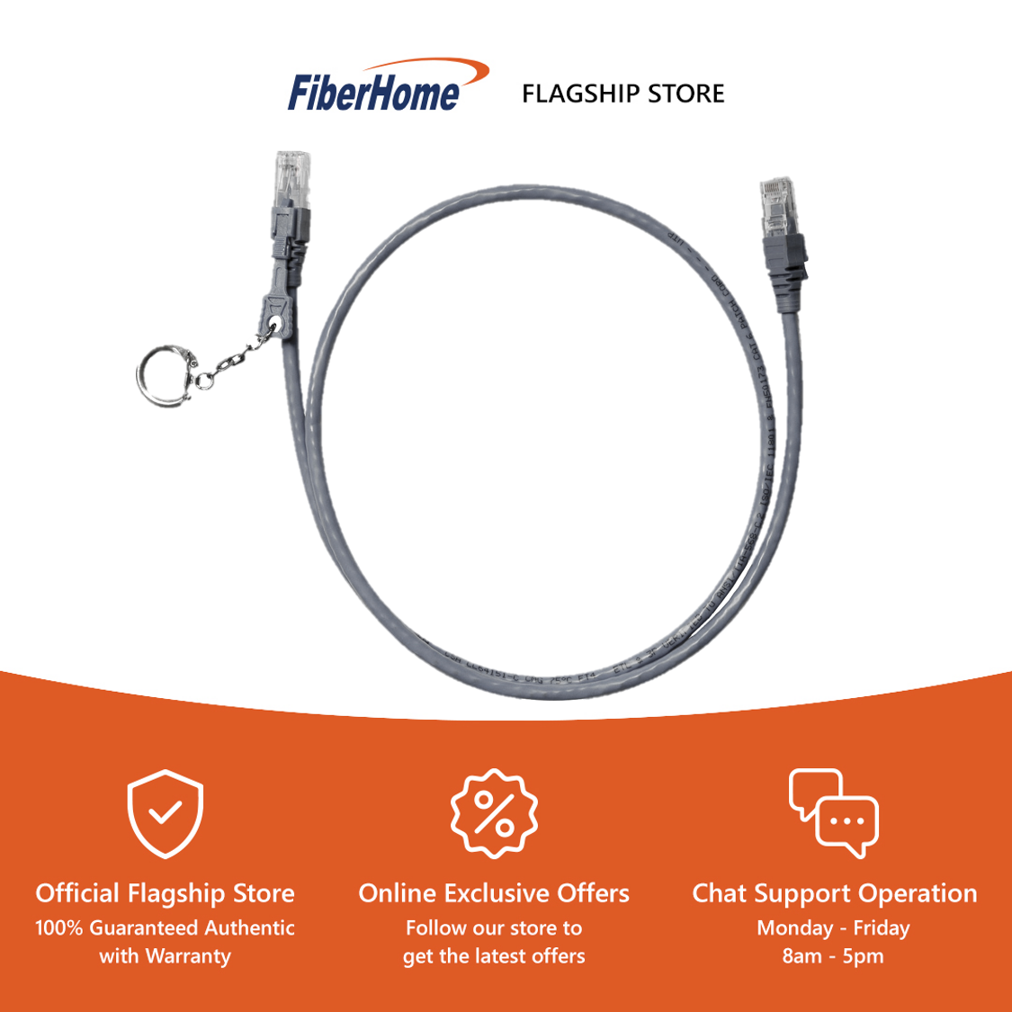 Fiber Home Cat.6 Unshielded Patch Cord (1m) | Shopee Philippines