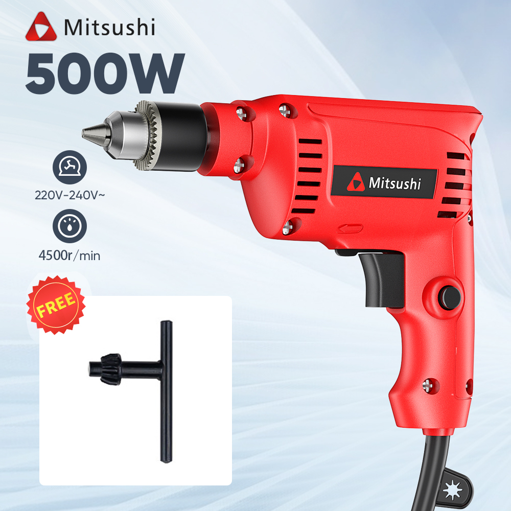[New Products Promotion]Mitsushi MIT25A 500W Electric Drill 220-240V ...