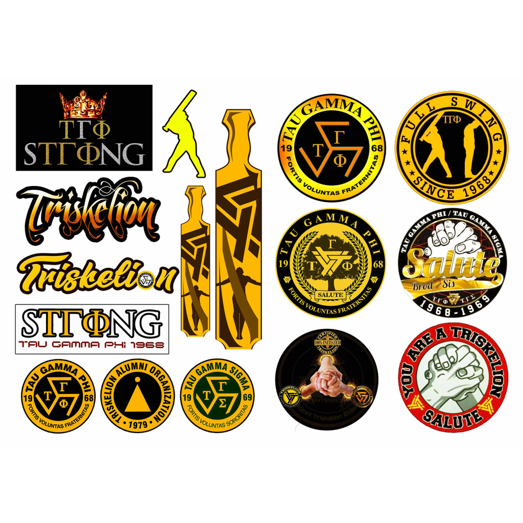 A3 SIZE TAU GAMMA MOTORCYCLE STICKER | Shopee Philippines