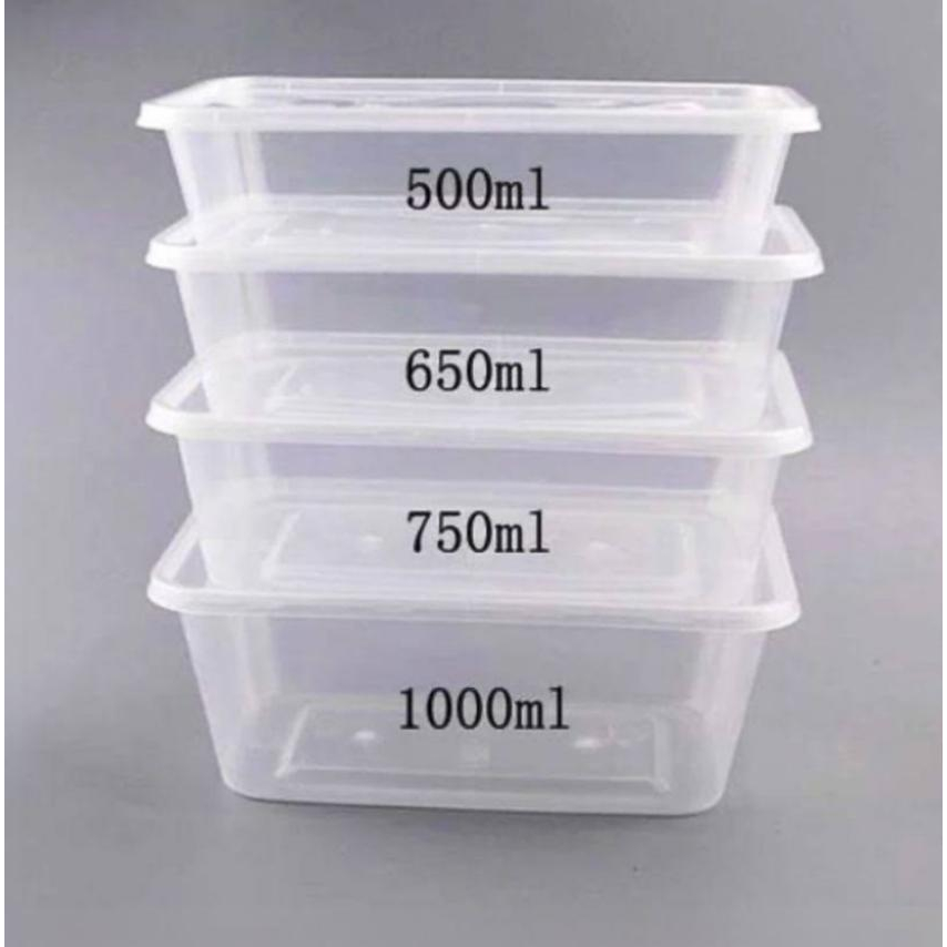 MICROWAVABLE CONTAINER -500ML, 750ML, 1000ML | Shopee Philippines