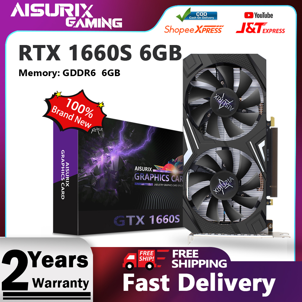 Aisurix Geforce Graphics Card Nvidia Gtx 1660 Super 6gb Gddr6 Video