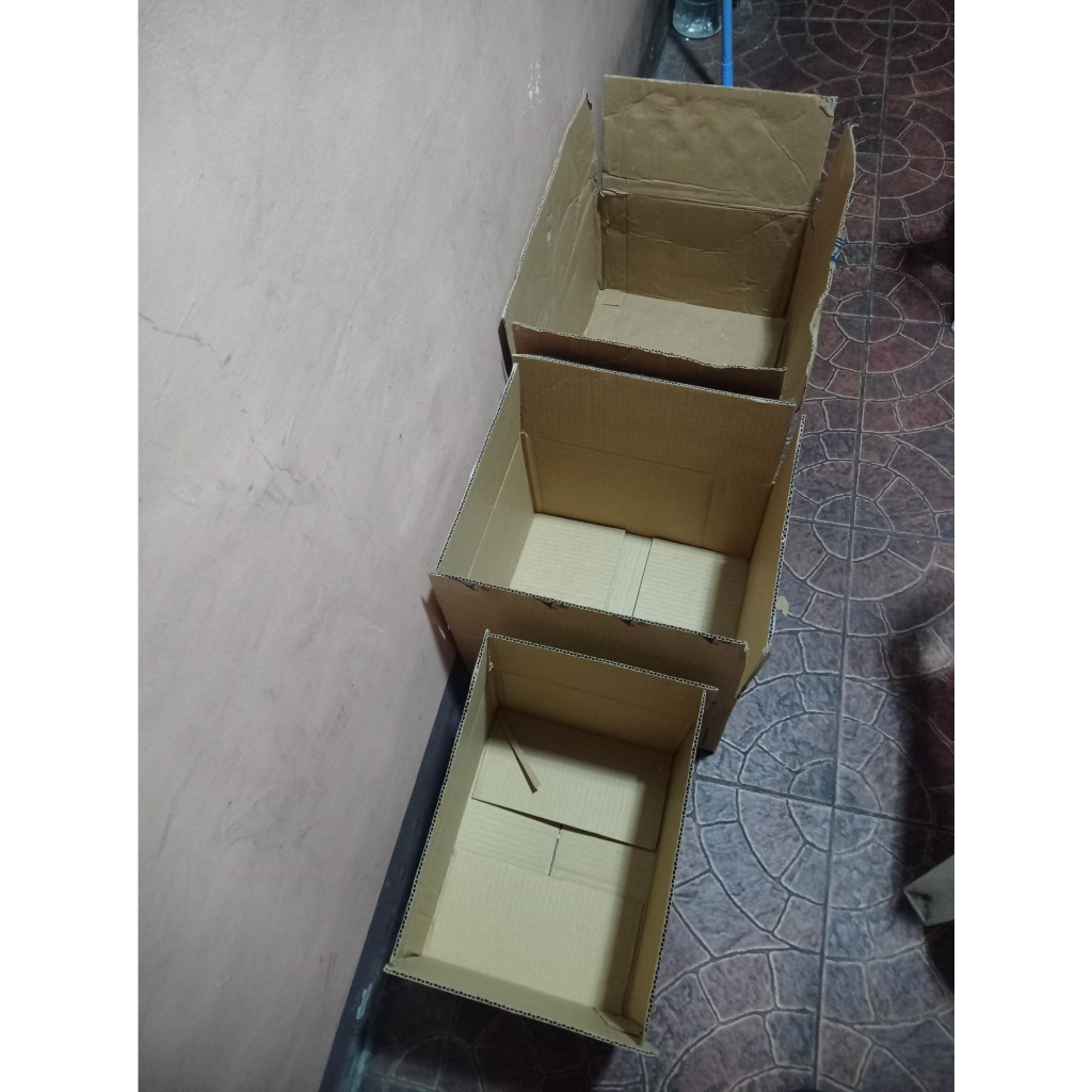 ON HAND Carton box USED corrugated cardboard box packaging Kraft Size ...