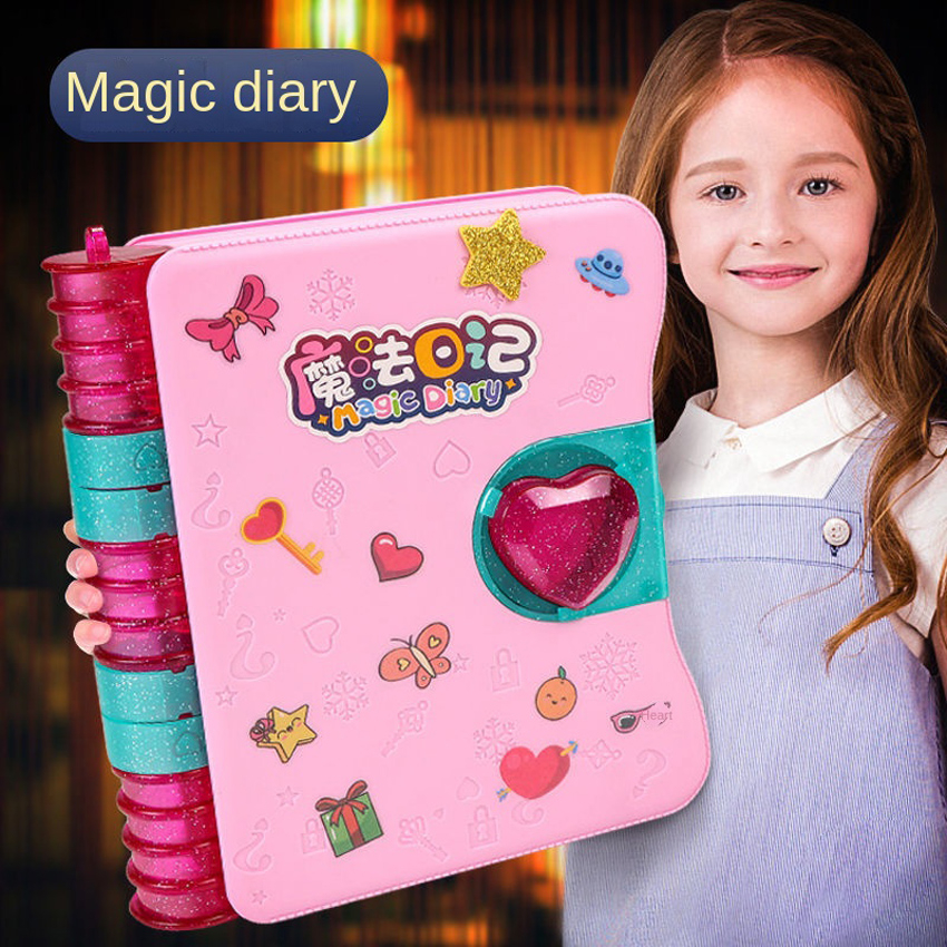 Children's Magic Book 7 Surprise Opening Music Treasure Box Girls ...