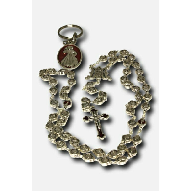 Rosary Divine Mercy and Key Chain with Case Made in Italy | Shopee ...