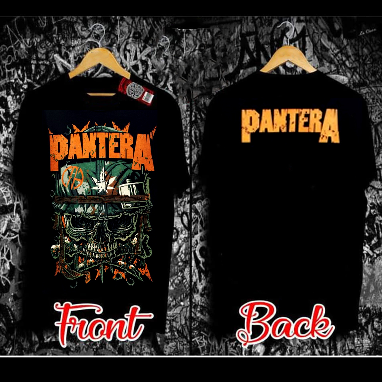 Rock Band Pantera Black T cotton roundneck Shirt for men tops | Shopee ...