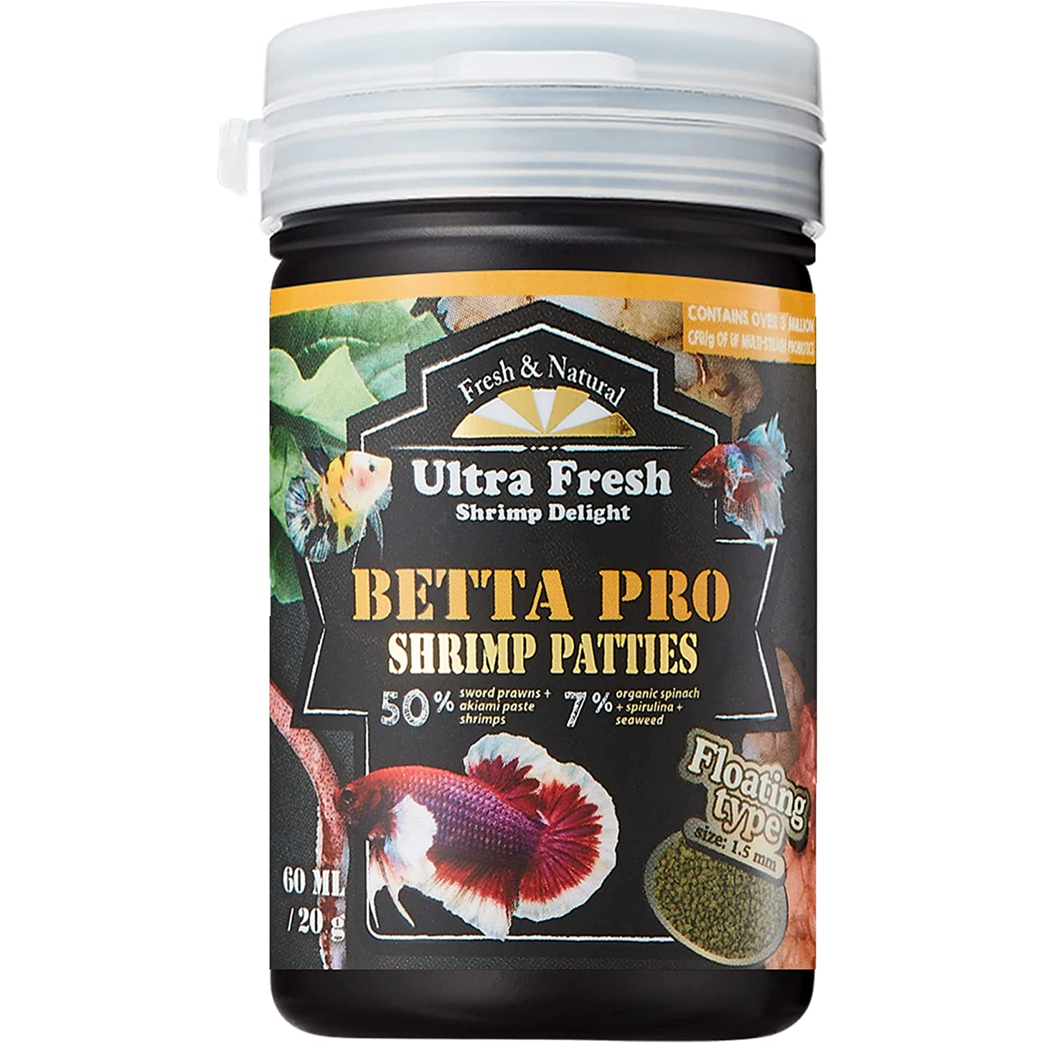 Ultra Fresh Shrimp Delight Betta Pro Shrimp Patties - 60ml | Shopee ...