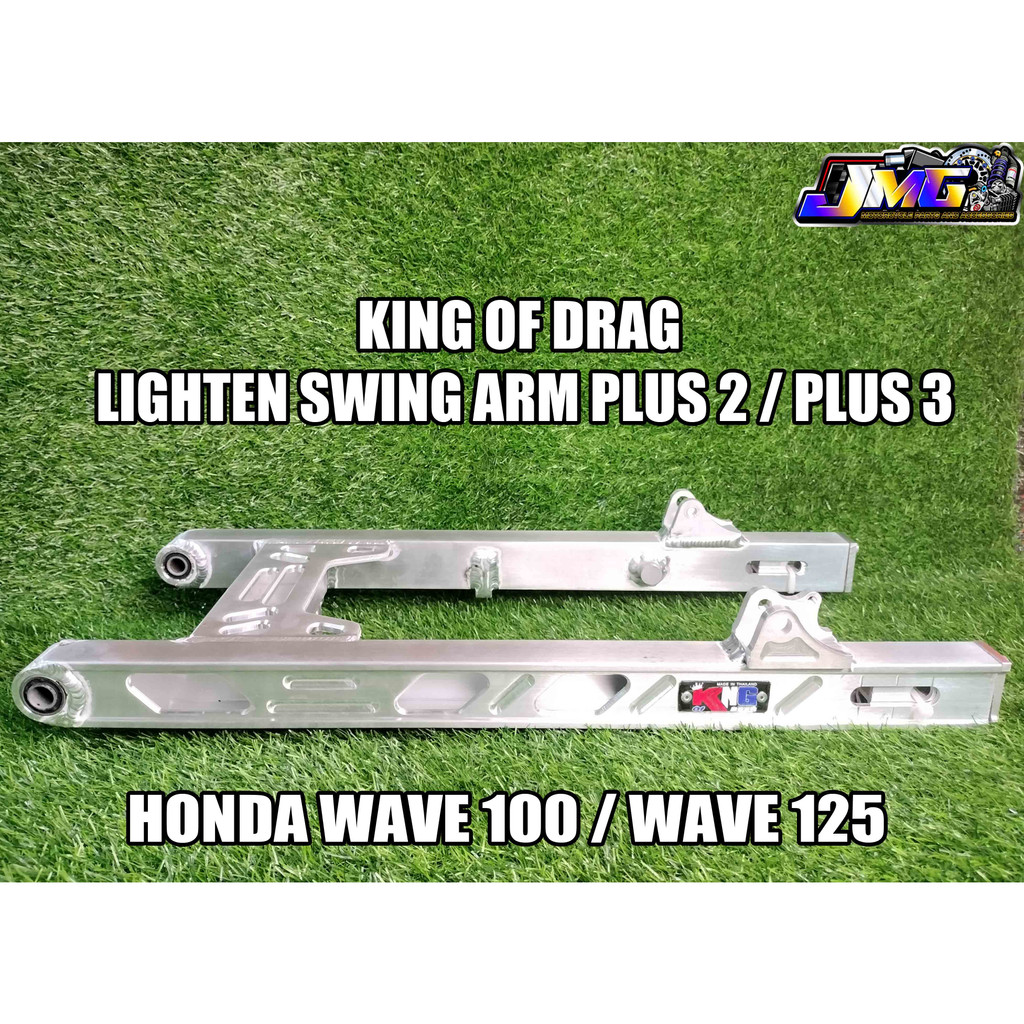HONDA WAVE 100 / WAVE 125 KING OF DRAG LIGHTEN SWING ARM PLUS 2 AND ...