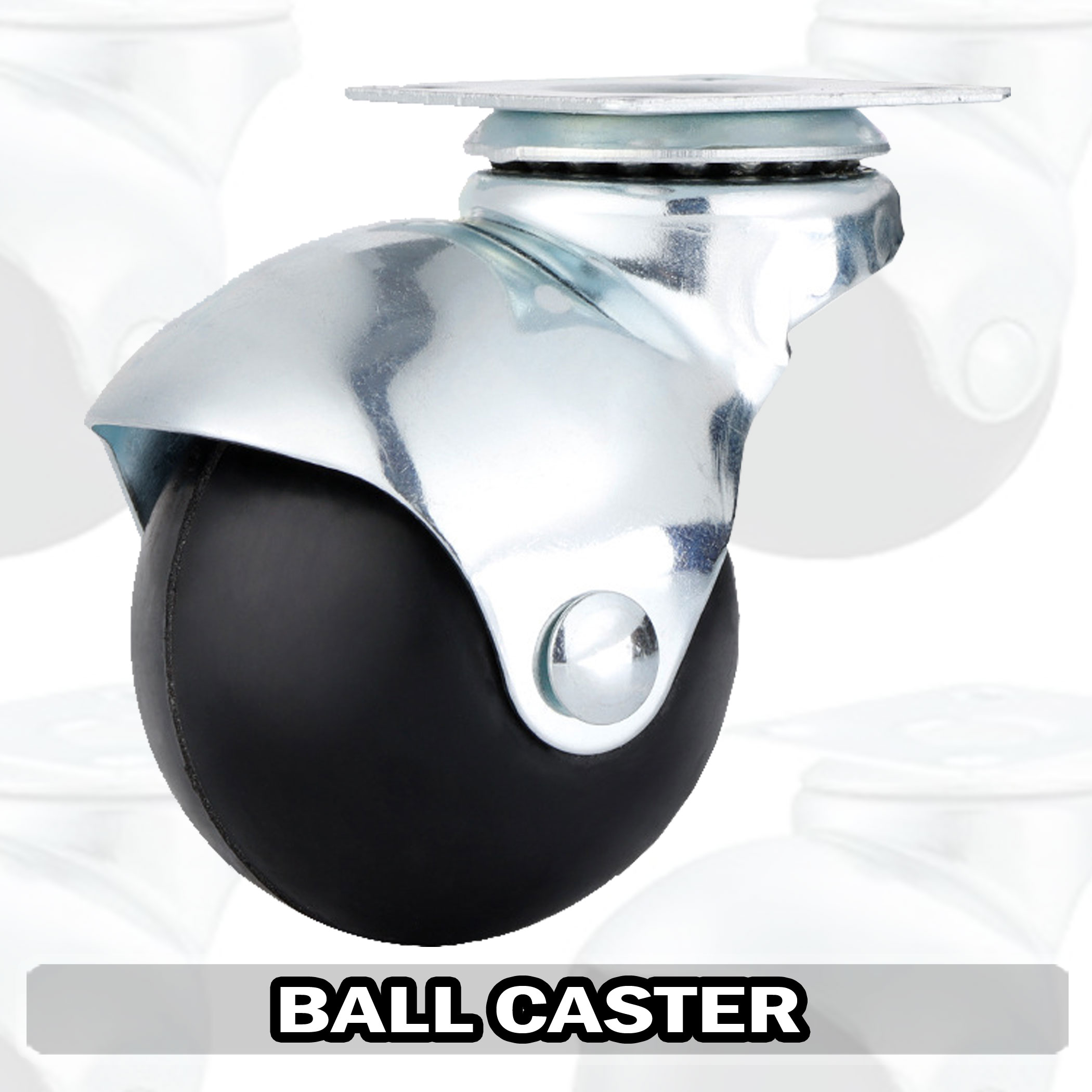 Ball Caster with Rubber Wheel 2" PER SET (4PCS/SET) | Shopee Philippines