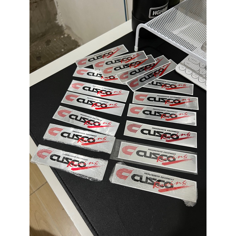 Genuine Cusco sticker for strut bars | Shopee Philippines