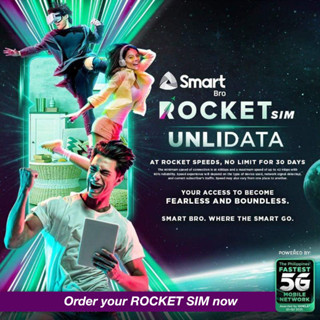 Smart Bro Rocket Sim 199 With 20gb Data For 7 Days | Shopee Philippines
