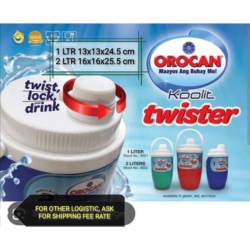 orocan water jug koolit twister 2liter (for other logistic, chat us ...