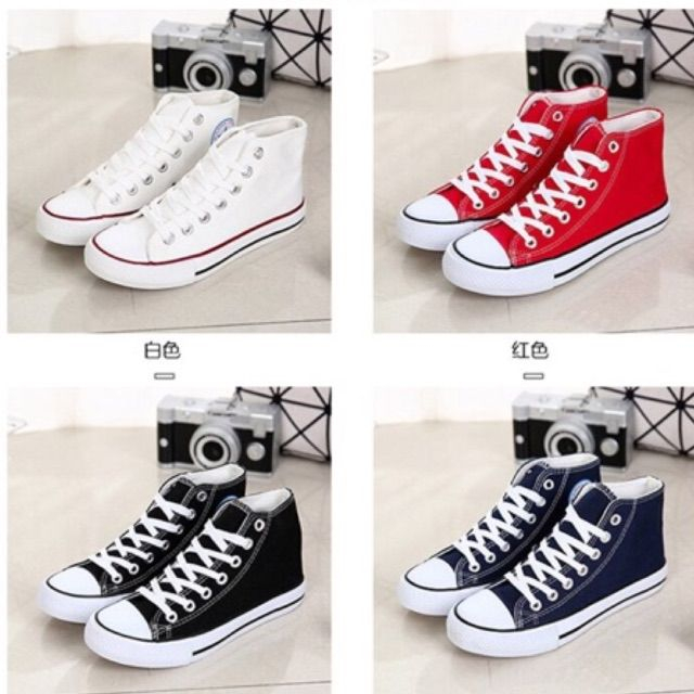 Classic All Star High Cut Shoes For Man And Woman (36-45) | Shopee ...