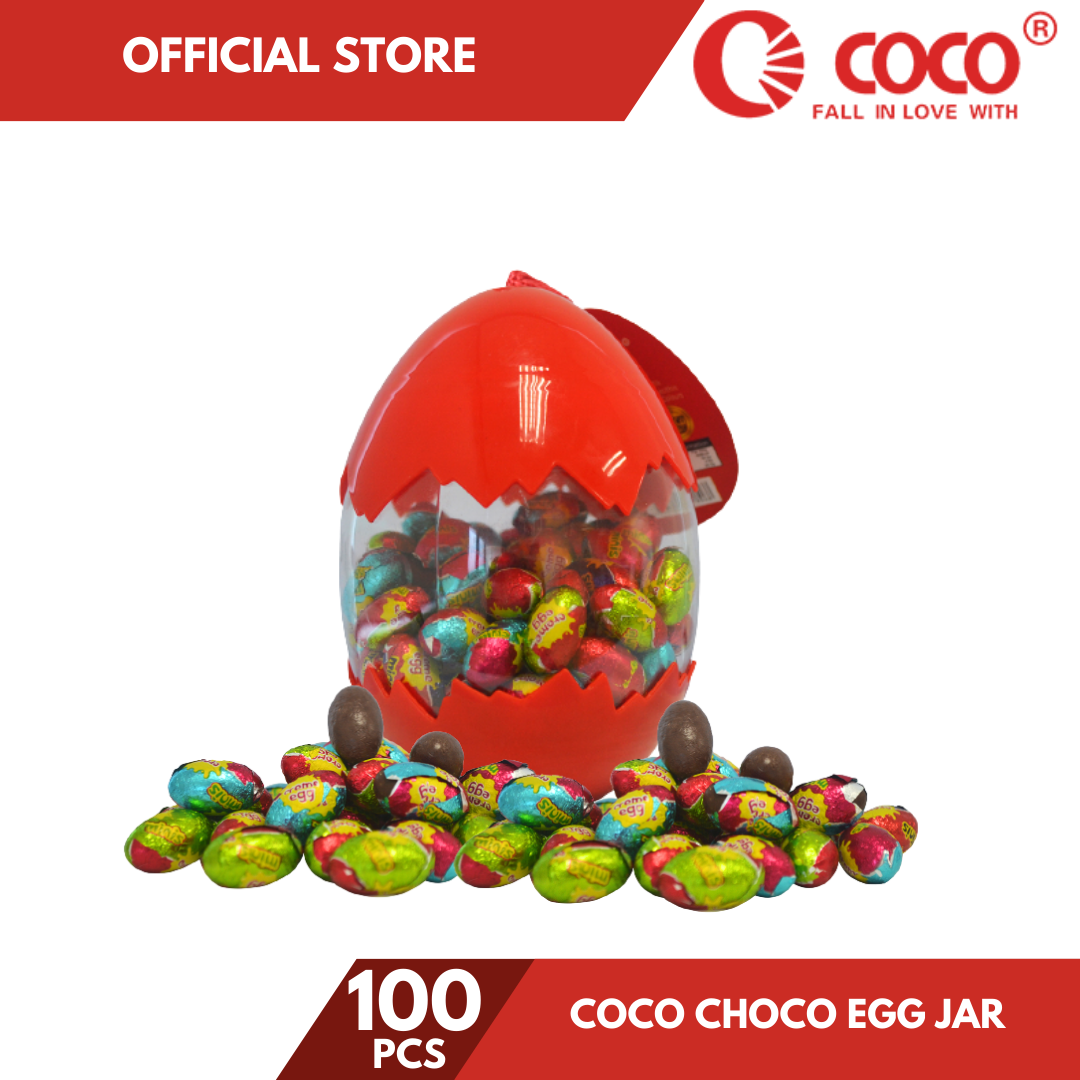 COCO Choco Egg Jar 100 pcs | Shopee Philippines
