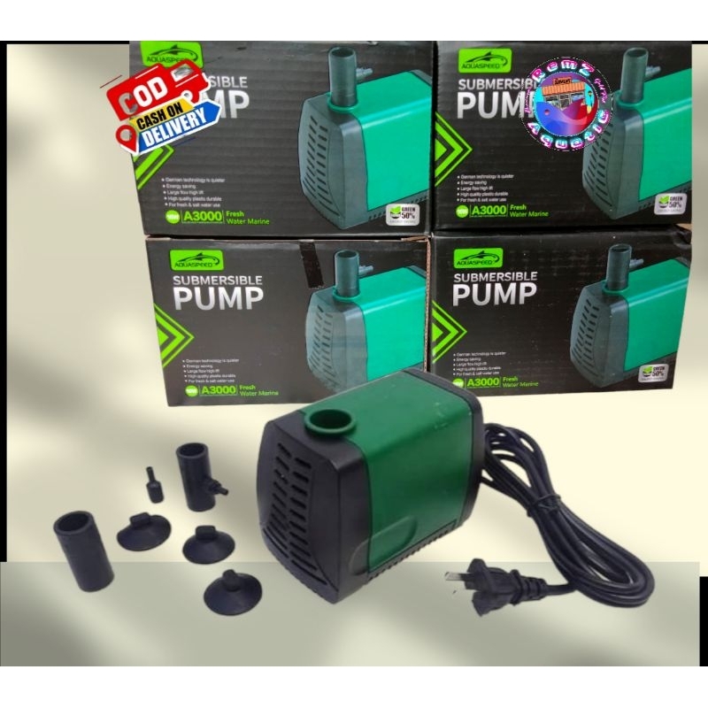 A3000 Aquaspeed Submersible Pump 16w | Shopee Philippines