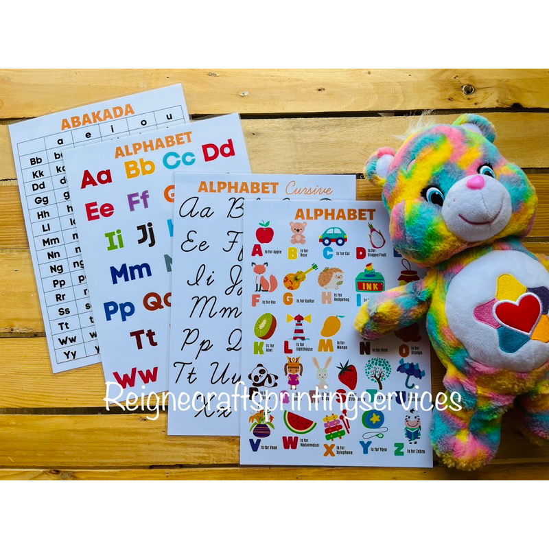 Laminating Educational A4 size Chart 33 Topics | Shopee Philippines