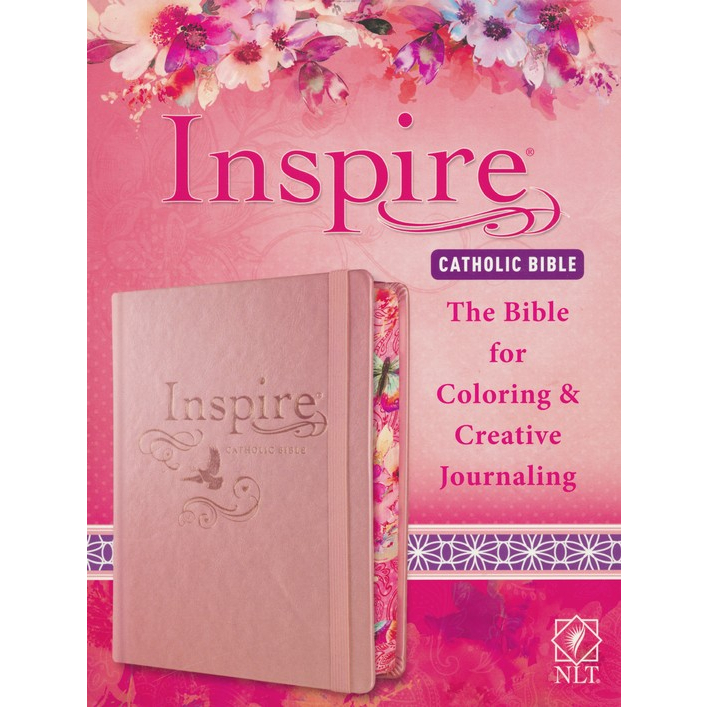 NLT Inspire Catholic Bible (Hardcover, Rose Gold): Catholic Creative ...
